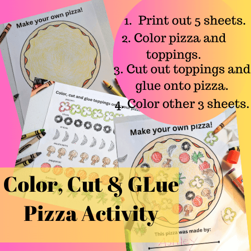 Printable Pizza Activity Pages - Joy in the Making